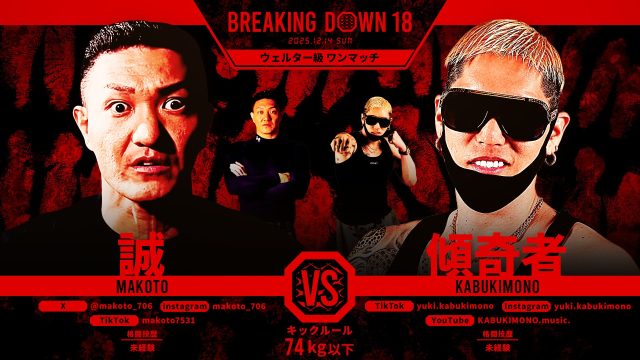 【最新情報】ブレイキングダウン18 勝敗予想、喧嘩自慢の対戦カード、開催日程まとめ【格闘技 BreakingDown18】